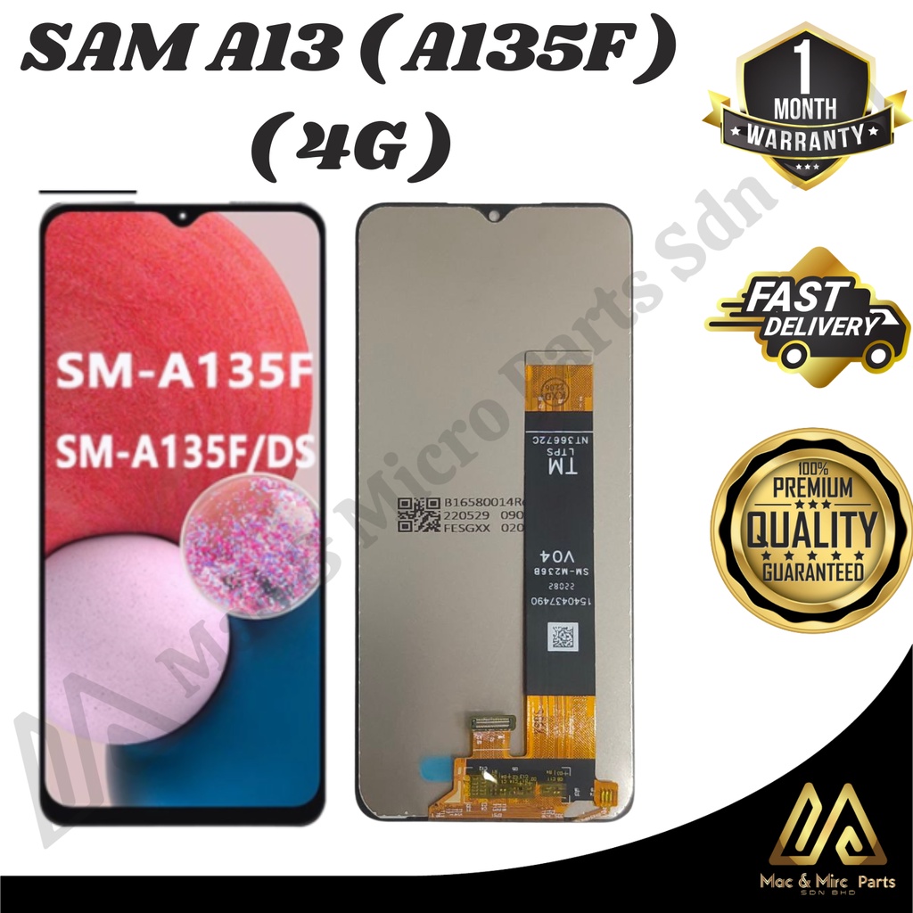 SAMSUNG A13 ( A135F )( 4G ) ORIGINAL FULLSET LCD TOUCH DIGITIZER ...