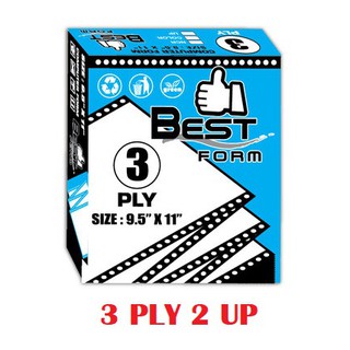 COMPUTER FORM 3 PLY 2 UP - 9.5'' x 11'' (300 fans) | Shopee Malaysia