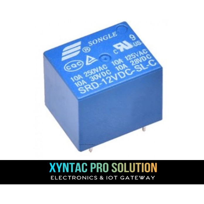 SPDT 12V 12VDC 10A 30VDC 250VAC RELAY SRD 5 PIN | Shopee Malaysia