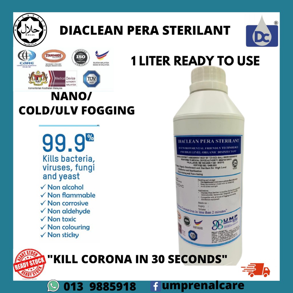 Diaclean Perasterilant Disinfectant Hand Sanitizer Multi Purpose Food ...