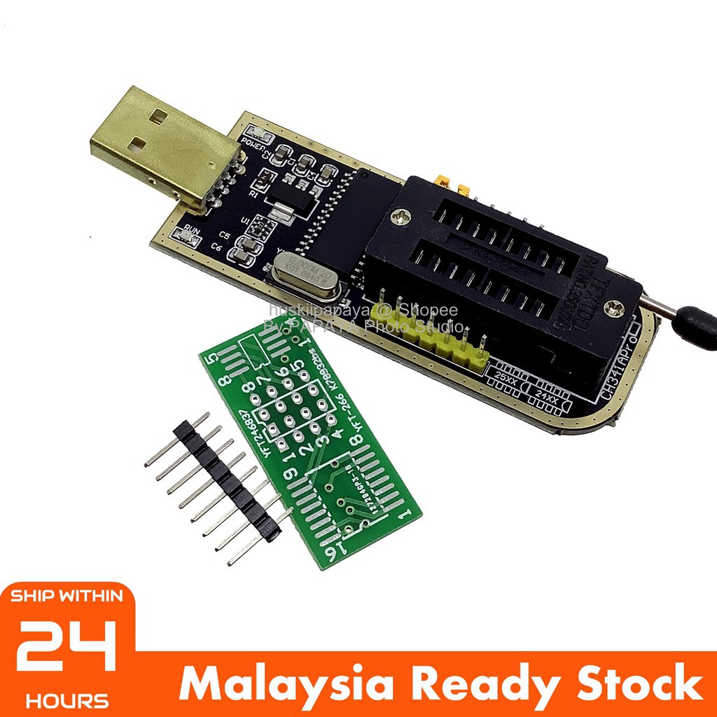 ♟♟ usb eeprom programmer ch341a spi 24 25 series adapter | BeeCost