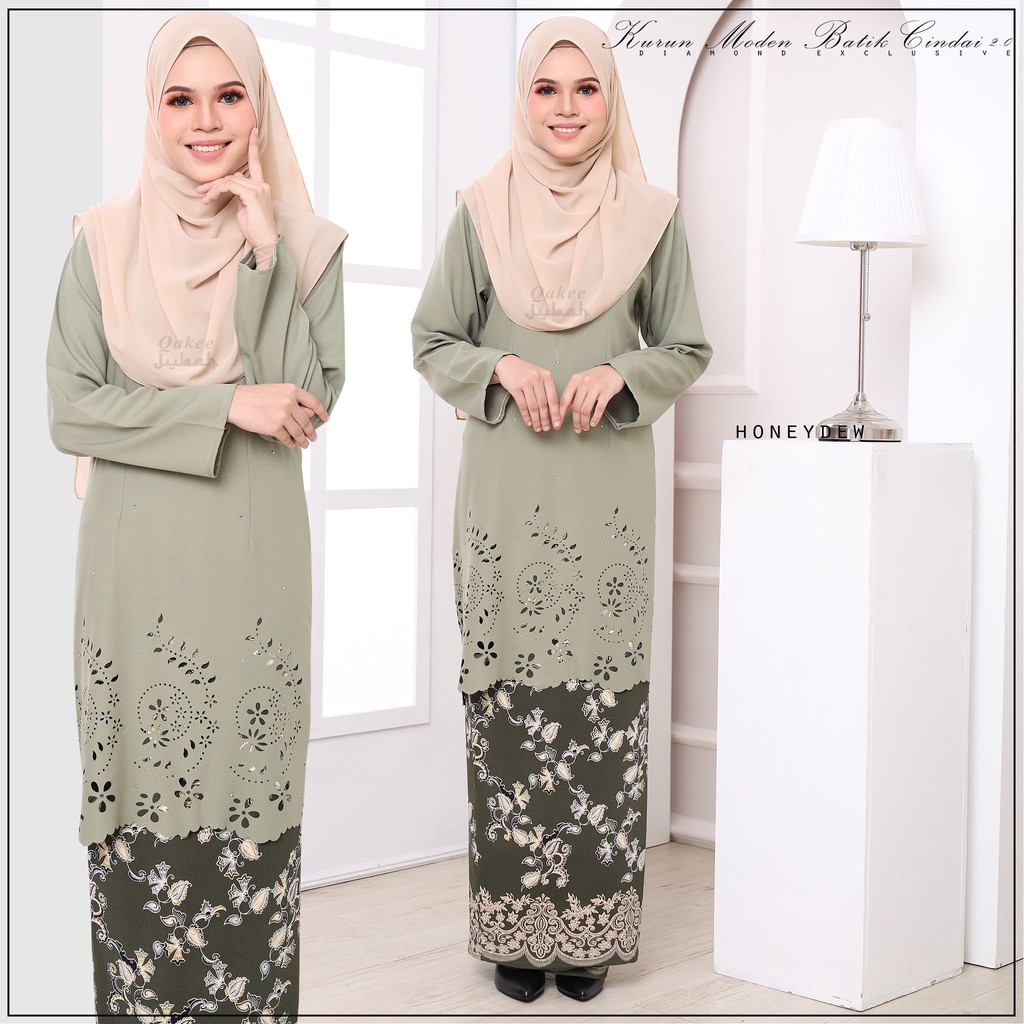 Baju Kurung Moden Batik Cindai Diamond Exclusive Material Ironless By ...