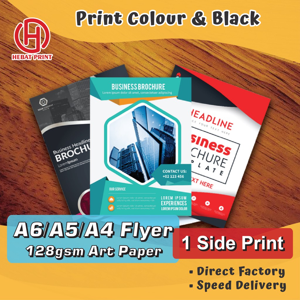 Custom Digital Print A4 Size Flyer / Brochure / Leaflet / Poster ...