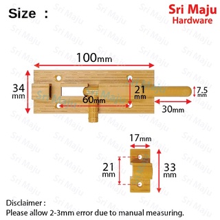 Selak Pintu Plastik / PVC Door Bolt Slug Latch Security Door Slide Shed ...