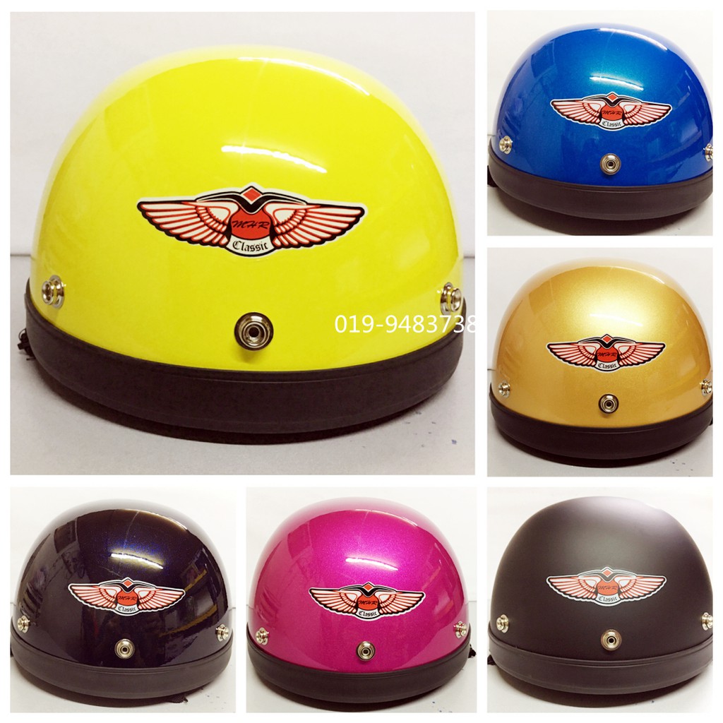 100% Original MHR Helmet III 3 Steng Half Cut | Shopee Malaysia