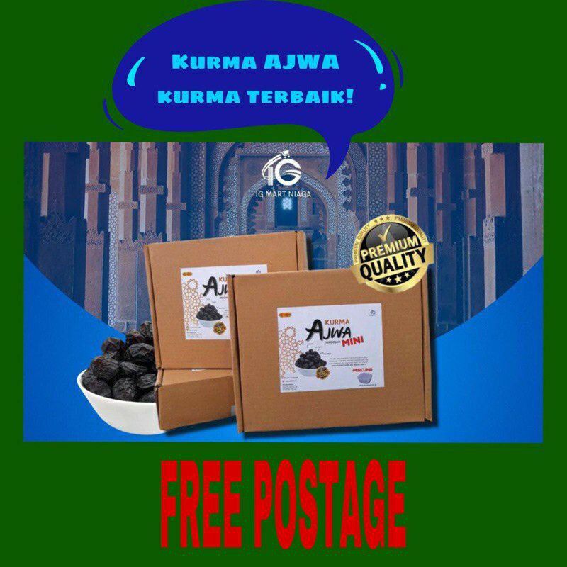 [READY STOK] Kurma Ajwa Mini Madinah Premium (1KG) | Shopee Malaysia