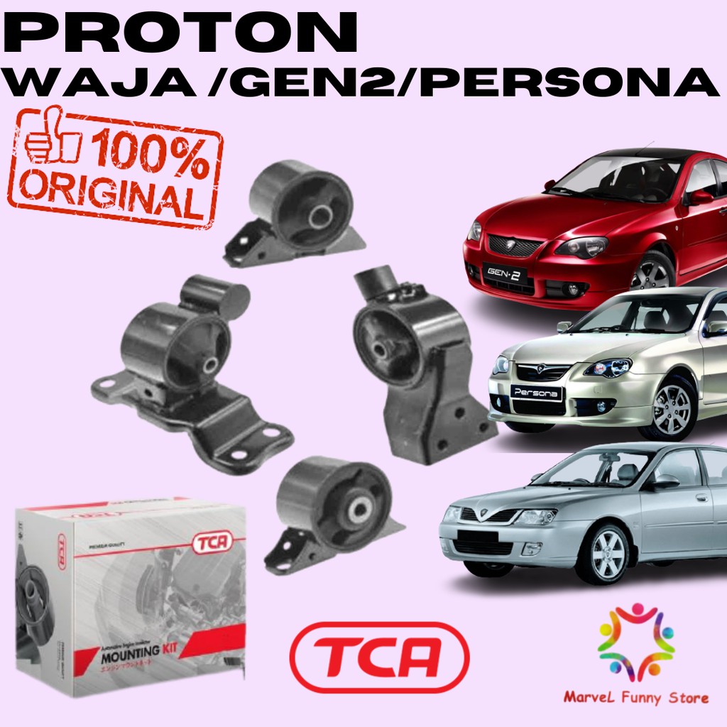Proton waja gen2 persona / persona new engine mounting kit 100% | BeeCost