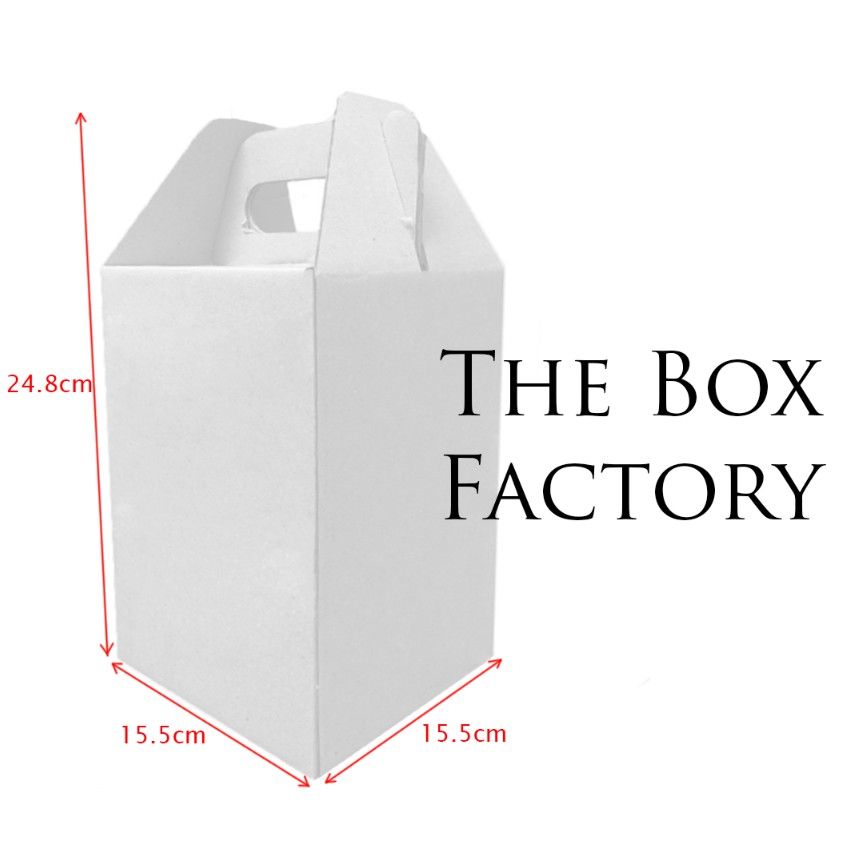 10 PCS GABLE BOX Die-cut White Mailing Box Carton (Kotak Hadiah, Kotak ...