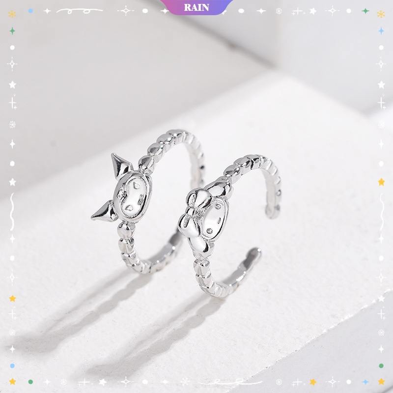 Kawaii Sanrio Kuromi My Melody Finger Ring Open Design Adjustable ...