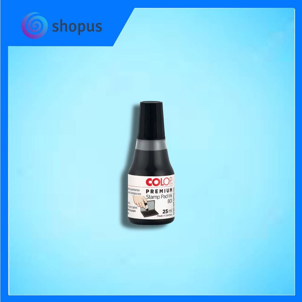 Colop 801 Premium Stamp Pad Ink 25ml Black | Shopee Malaysia