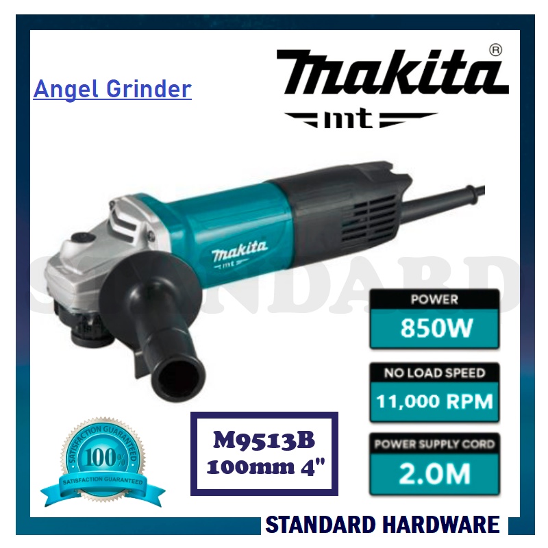 MAKITA MT M9513B (100mm 4") 850W Angel Grinder [100% ORIGINAL] | Shopee ...