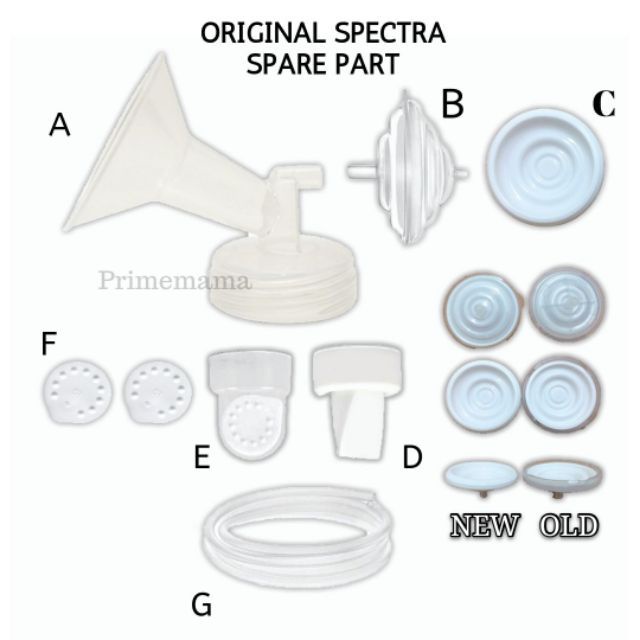 ORIGINAL SPECTRA BREASTPUMP SPARE PART (24MM, 28MM, 32MM) | Shopee Malaysia