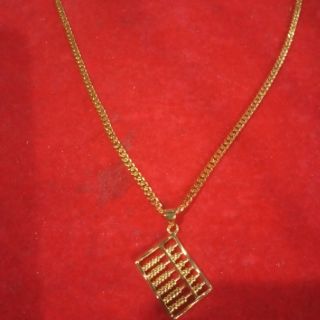 Rantai Emas Korea 24k Buah Sempua/Abacus(Readystock) | Shopee Malaysia