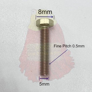 Skru Nat 8 Spanar 8 (8mm Hex Head Bolt) Stainless Steel | Shopee Malaysia
