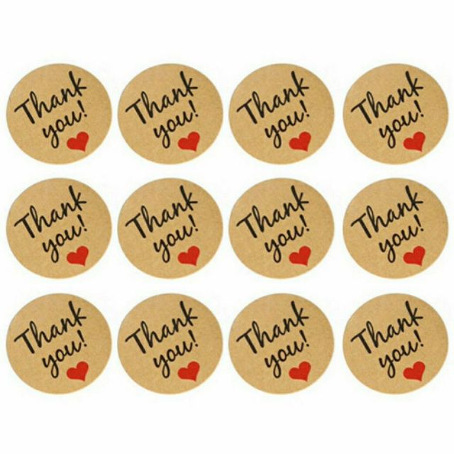 60pcs THANK YOU STICKER | Shopee Malaysia