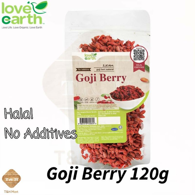 LOVE EARTH Natural Goji Berry [HALAL] (120g) | Shopee Malaysia