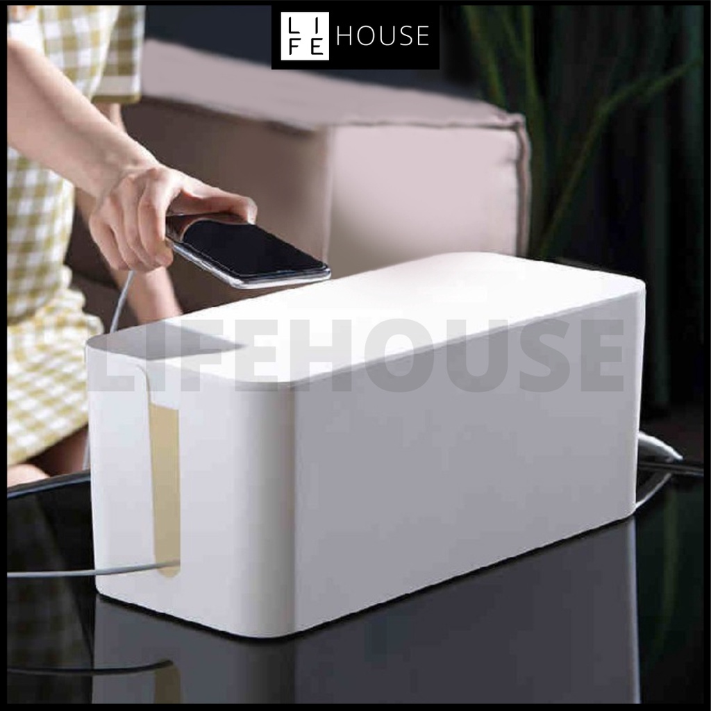 Cable Storage Box Cable Organizer Box Cable Management box Wire Storage ...