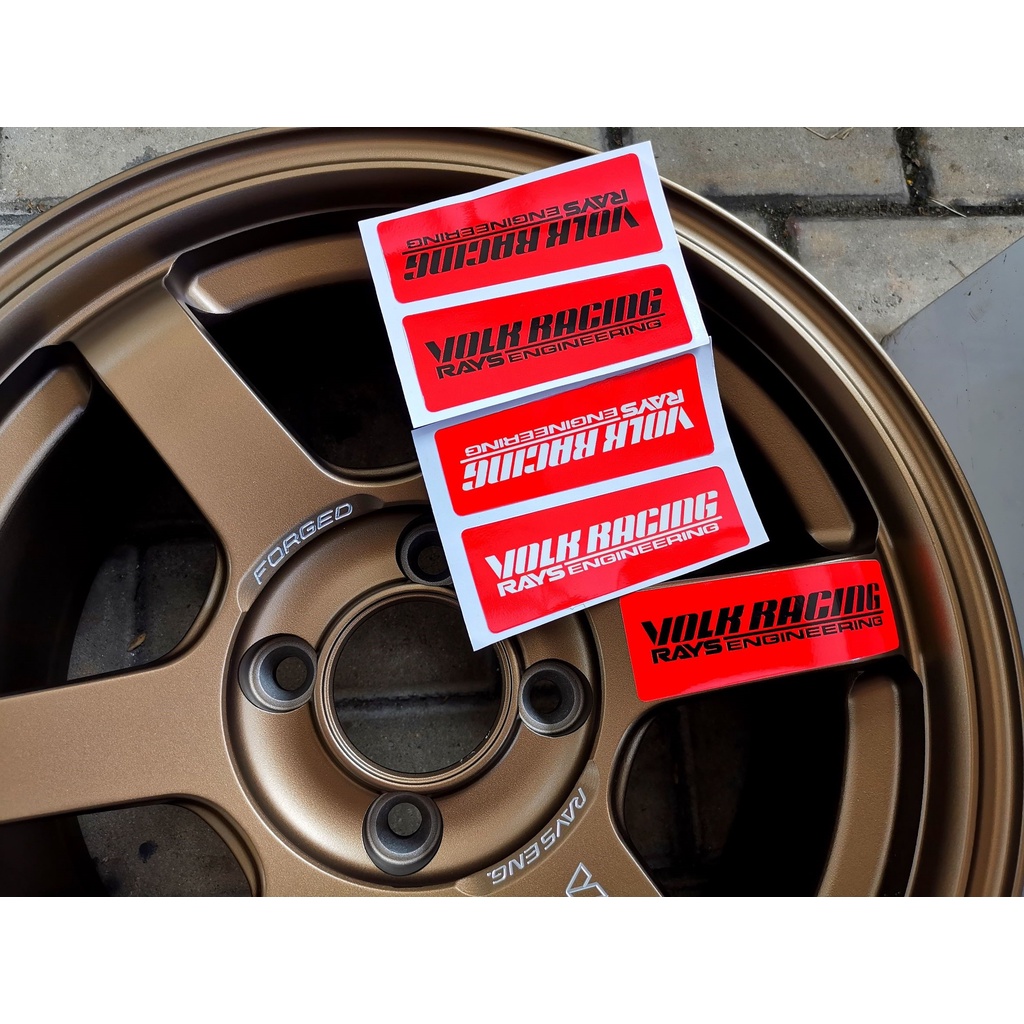 Stiker Te37 RAYS VOLK RACING TE37 SL 1Set (4pcs)Sticker Sport Rim Te37 ...