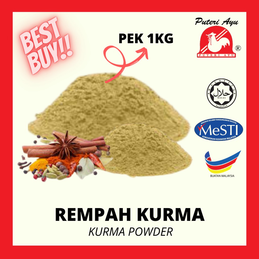 PUTERI AYU REMPAH KURMA TIMBANG | Shopee Malaysia