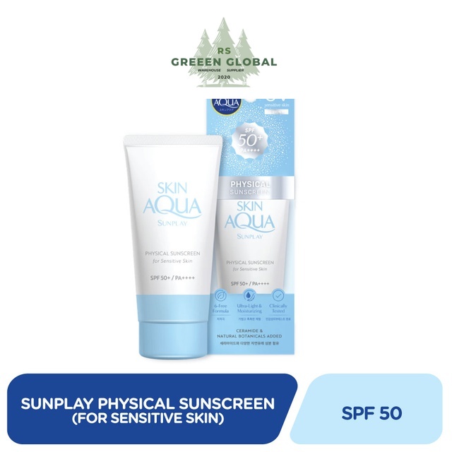 Sunplay Skin Aqua Physical Sunscreen SPF50+ (50ml) | Shopee Malaysia