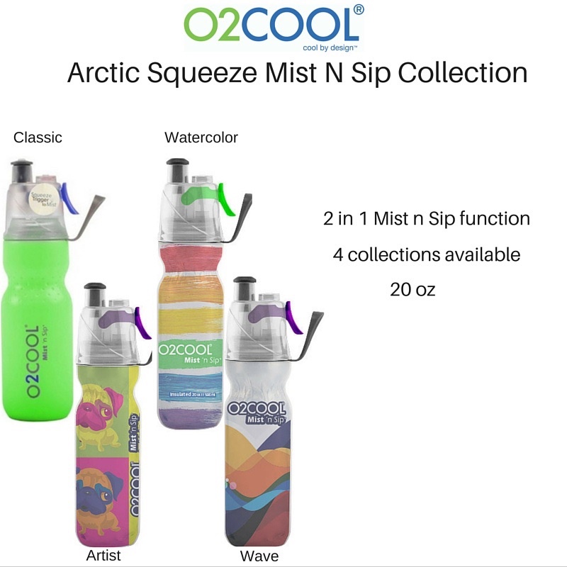 [CLEARANCE STOCK] O2Cool Arctic Squeeze Mist N Sip Collection Wave Cool ...