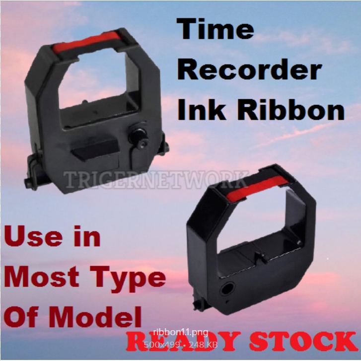TIME RECORDER RIBBON PUNCH CARD MACHINE INK RIBBON ( Premium ) | Shopee ...