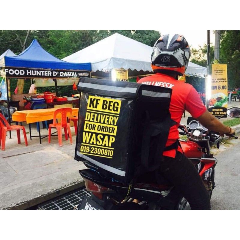 DELIVERY BAG / BEG FOOD DELIVERY / BEG RUNNER SIZE 65 LITER INSULATED ...