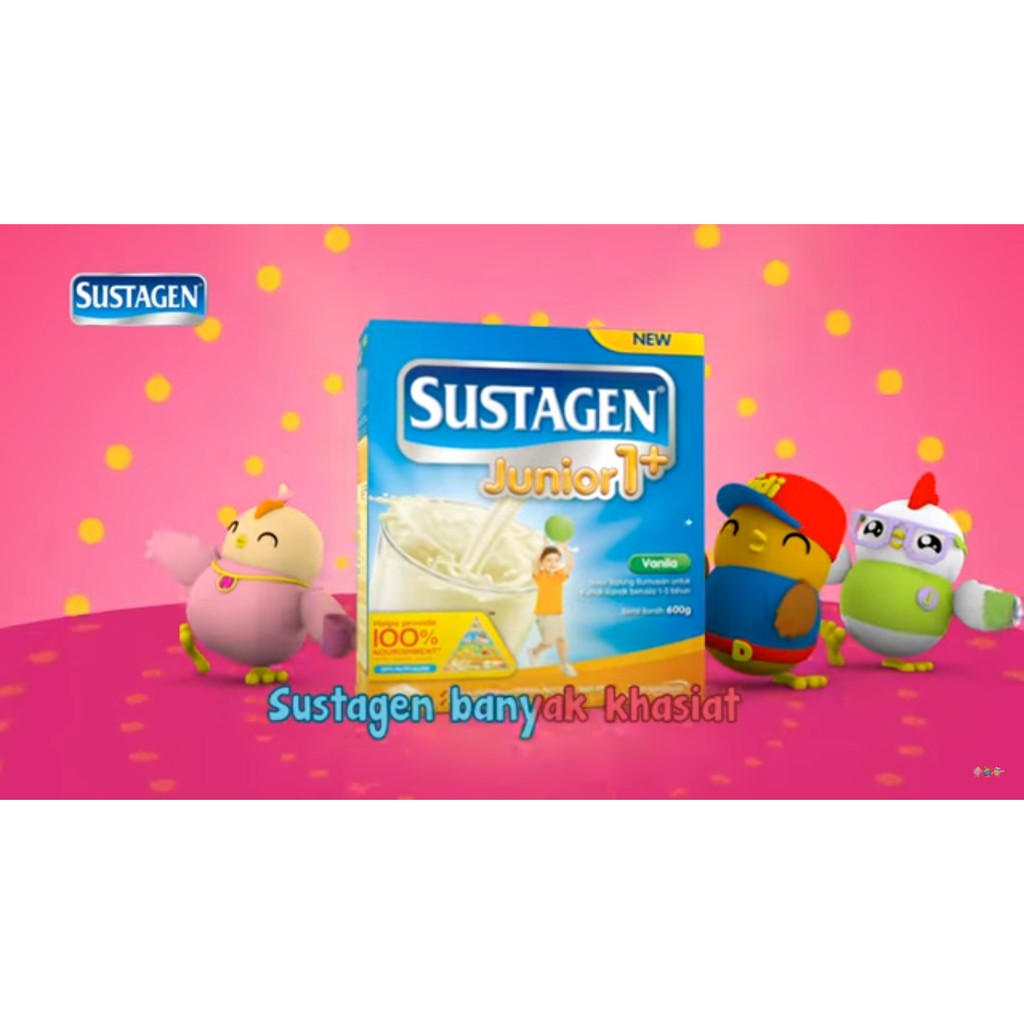 Sustagen Junior 1+ Asli 1.2KG X 2packs (FOC Didi & Friends Back Pack x1 ...