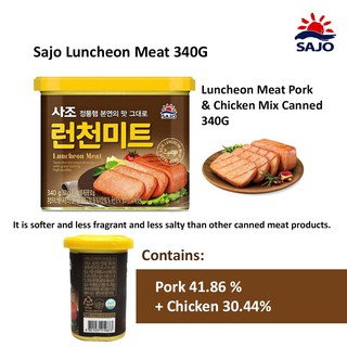 KOREA Sajo Luncheon Meat 340g | Shopee Malaysia