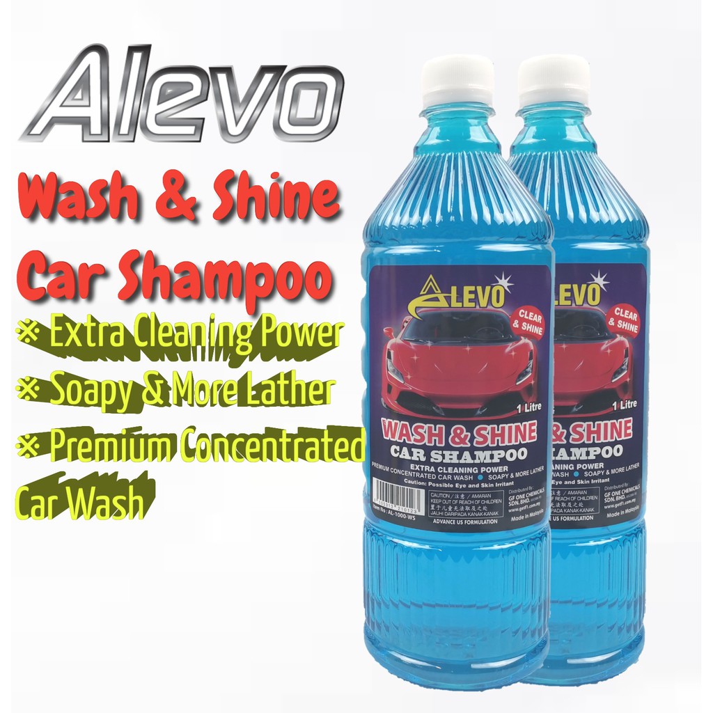 Alevo Car Wash & Shine Shampoo 1000ml concentrated clean power body ...
