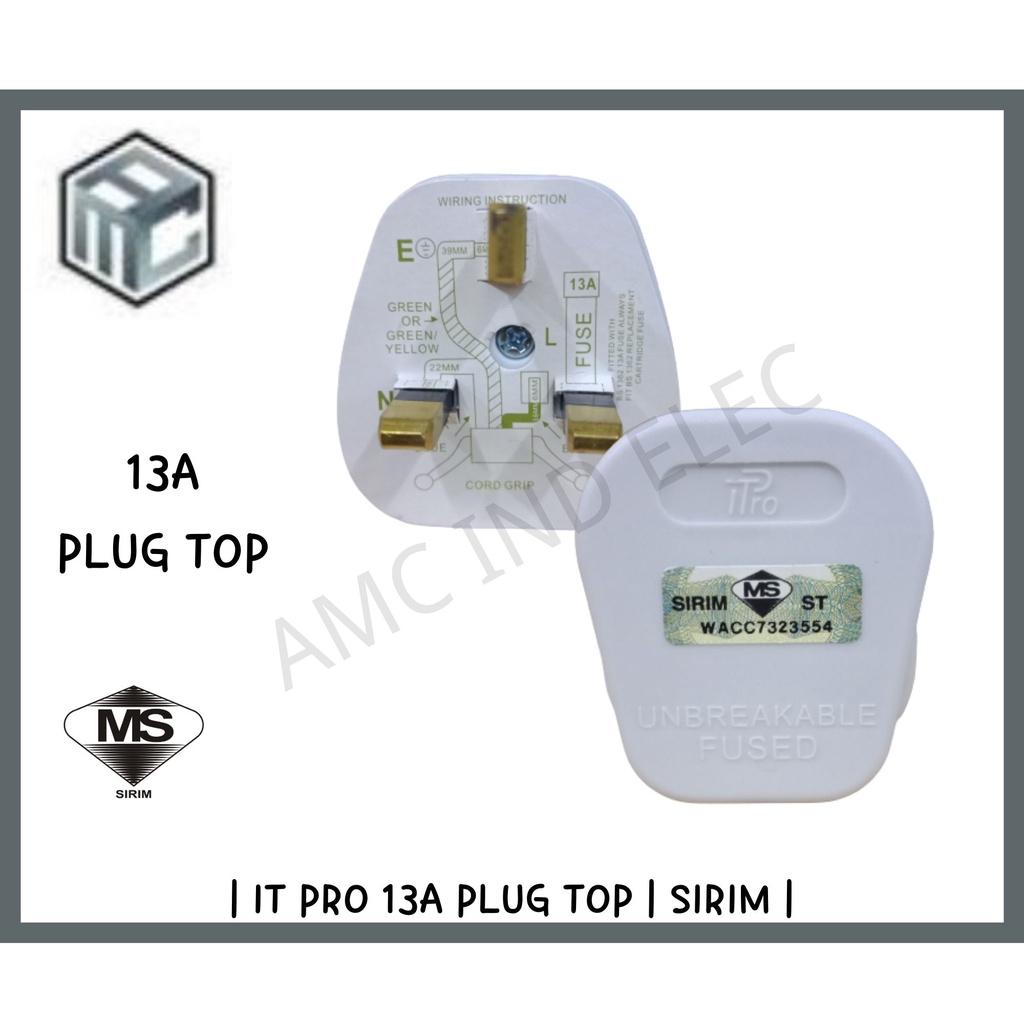 IT-PRO Plug top 3 Pin 13A (SIRIM-Approved) | Shopee Malaysia