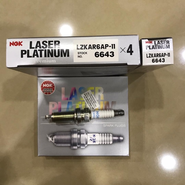 (NEW STOCK) (100% ORIGINAL ) NGK Laser Platinum Spark Plug LZKAR6AP-11 ...