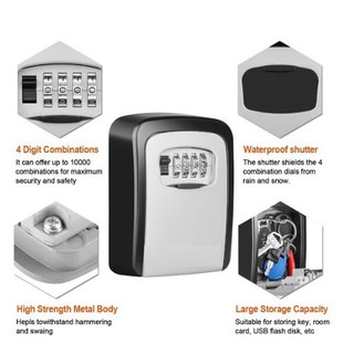 HOMESTAY Key Locker Metal Solid Key Locker Key Box Airbnb Home Lock ...