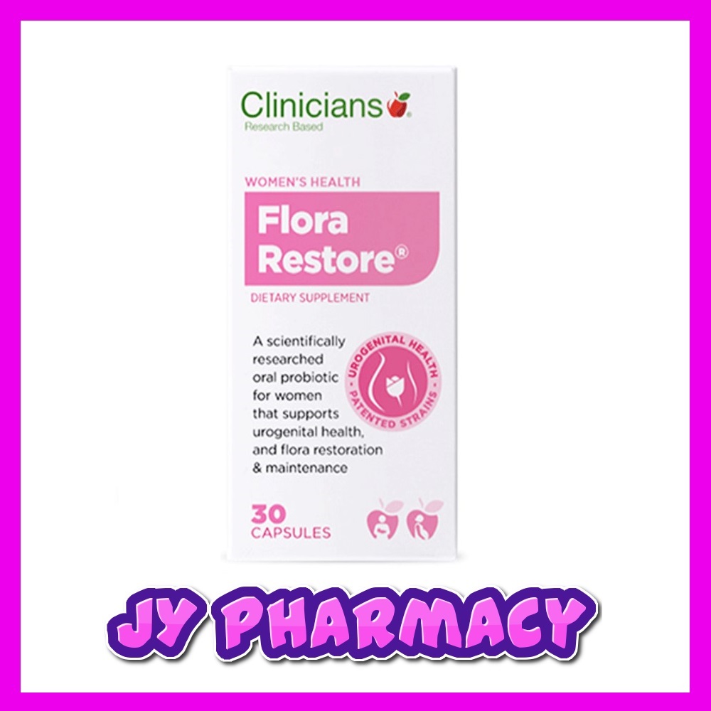 CLINICIANS Flora Restore Woman Oral Probiotic (30 capsules) (Made in ...