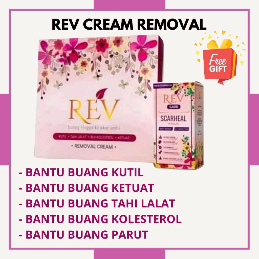 [ORIGINAL HQ]REV CREAM REMOVAL KRIM BUANG TAHI LALAT, KETUAT, KUTIL ...