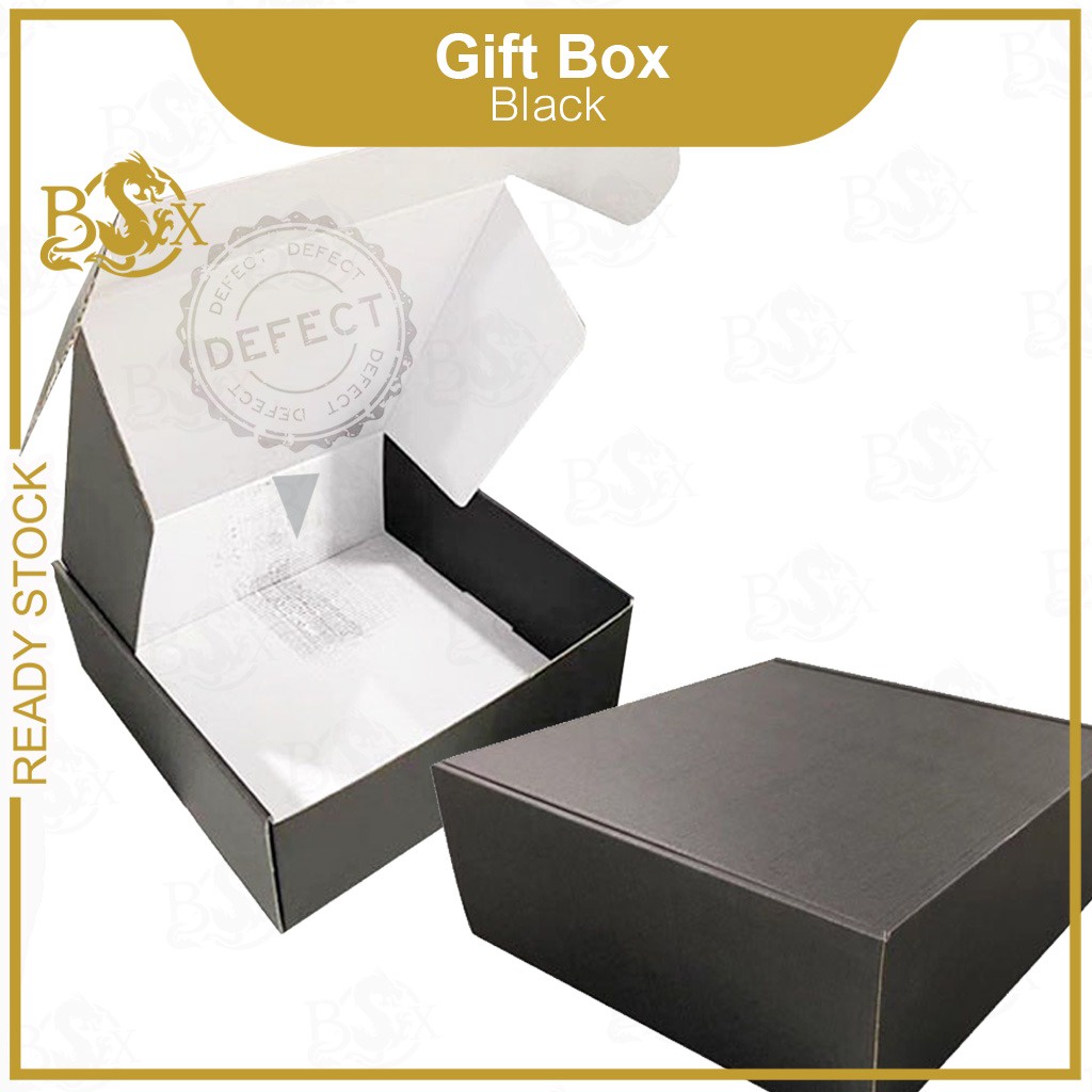 Deffect / Rejected offer Black Colour Gift Box Craft Paper Box Pizza ...