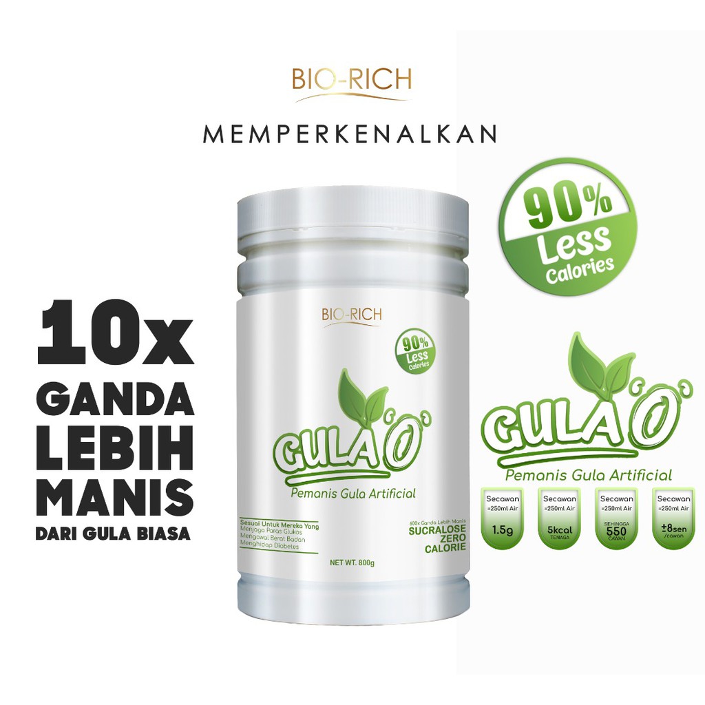 Gula 'O' (PEMANIS GULA RENDAH KALORI ) | Shopee Malaysia