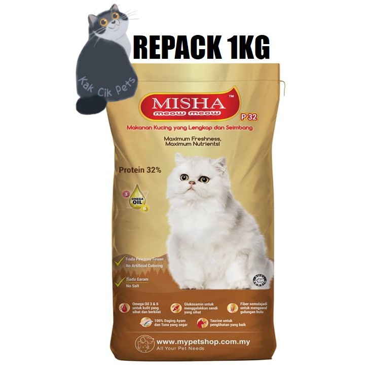 MISHA CAT FOOD OCEAN FISH REPACK 1KG | Shopee Malaysia