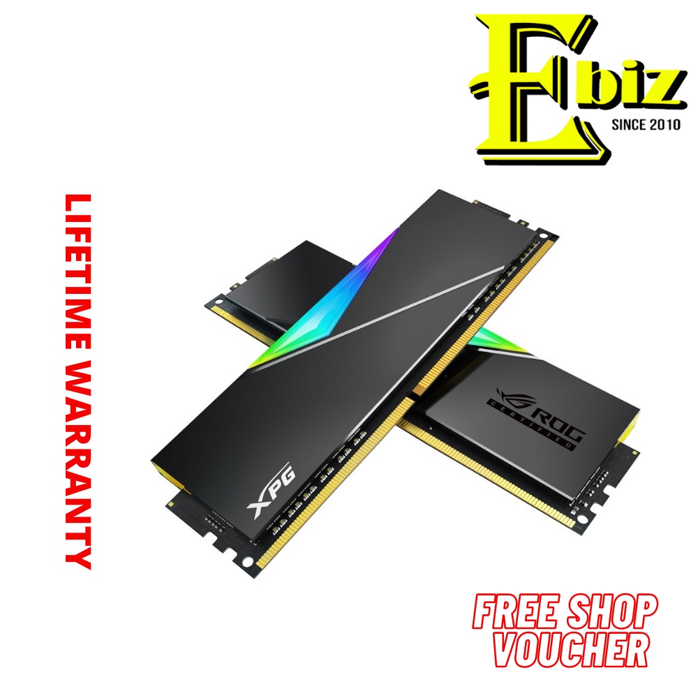 XPG D50 RGB ROG-CERTIFIED 16GB DDR4 3600MHZ GAMING DESKTOP RAM | 8GB x ...