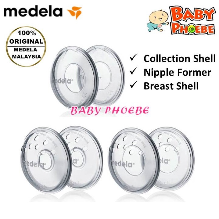 Medela Milk Collection Shells/Breast Shells/Nipple Formers (2pcs ...