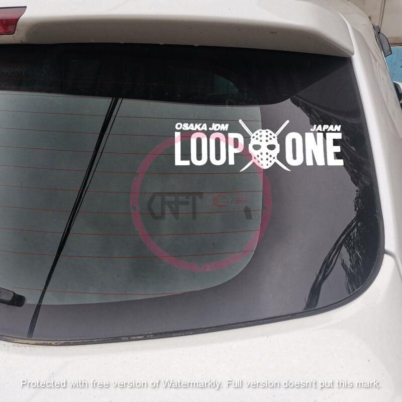 CFS445 The Kanjo Kanjozoku Mask JDM Osaka Japan Loop One Logo Stiker ...