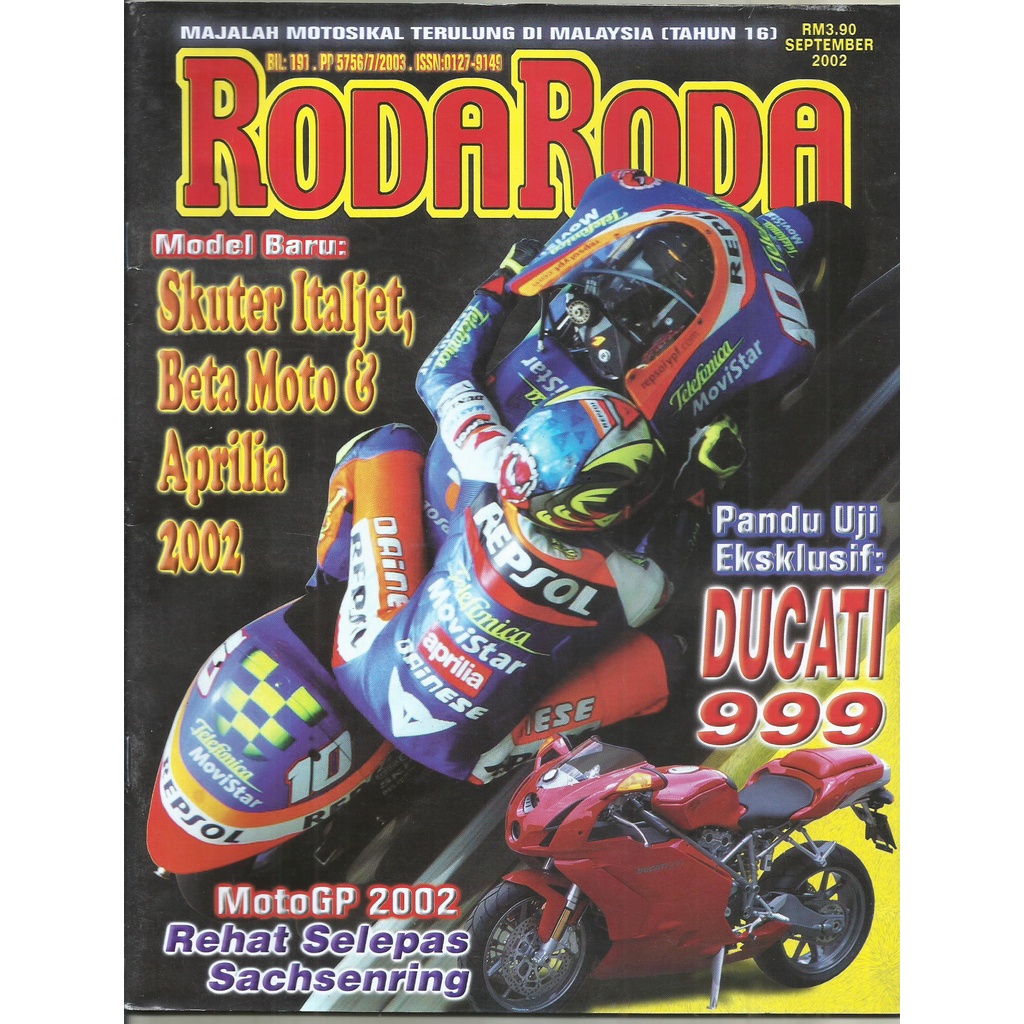 Majalah Roda Roda Bilangan 191 September 2002. (Roda Roda) | Shopee ...