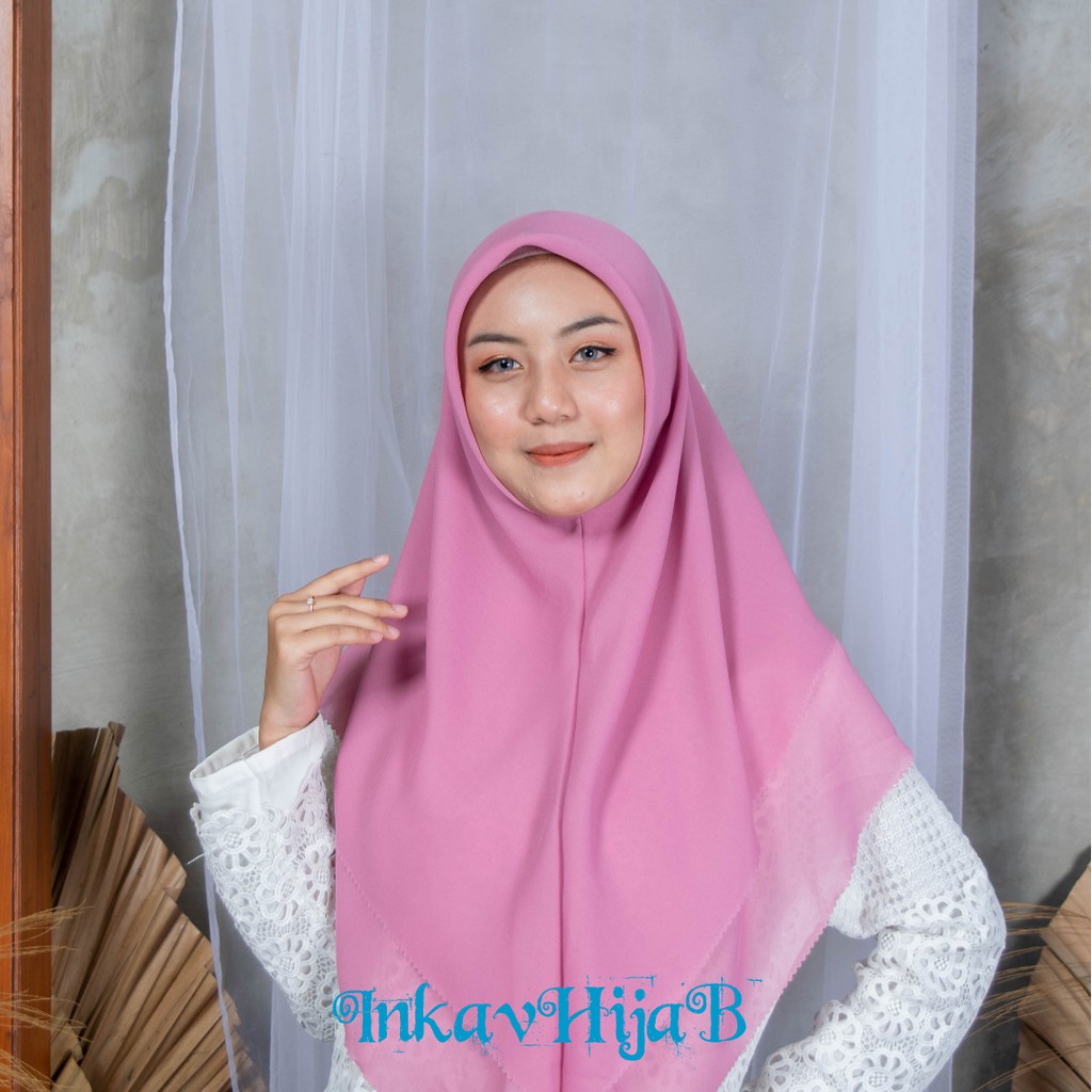Instant Hijab Khimar Kayla Two Layer Lasercut | Shopee Malaysia