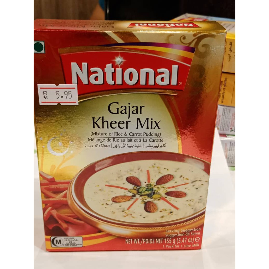 National-Gajar Kheer Mix 155g/National-Lobak Merah Campuran Baik 2g ...