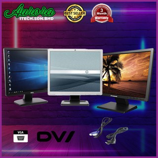 (REFURBISHED) GRADE A 19 INCH LCD-LED SCREEN MONITOR / MIX BRAND / VGA ...