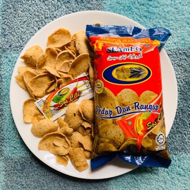 10pcs Keropok Segera Seameq Kegemaran Ramai VIRAL TERENGGANU | Shopee ...