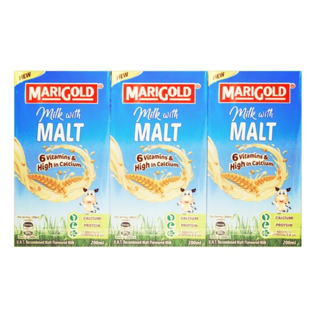 Malt Milk UHT Marigold Susu (6 X 200ml) | Shopee Malaysia
