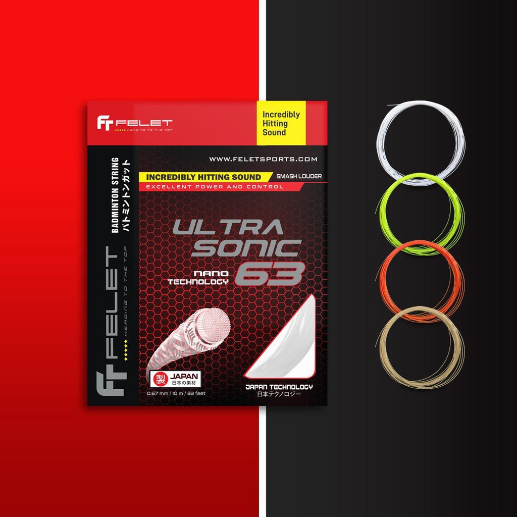 Felet Badminton String Ultramax Turbo Nano 66 , Ultra Sonic 63 , Nano ...