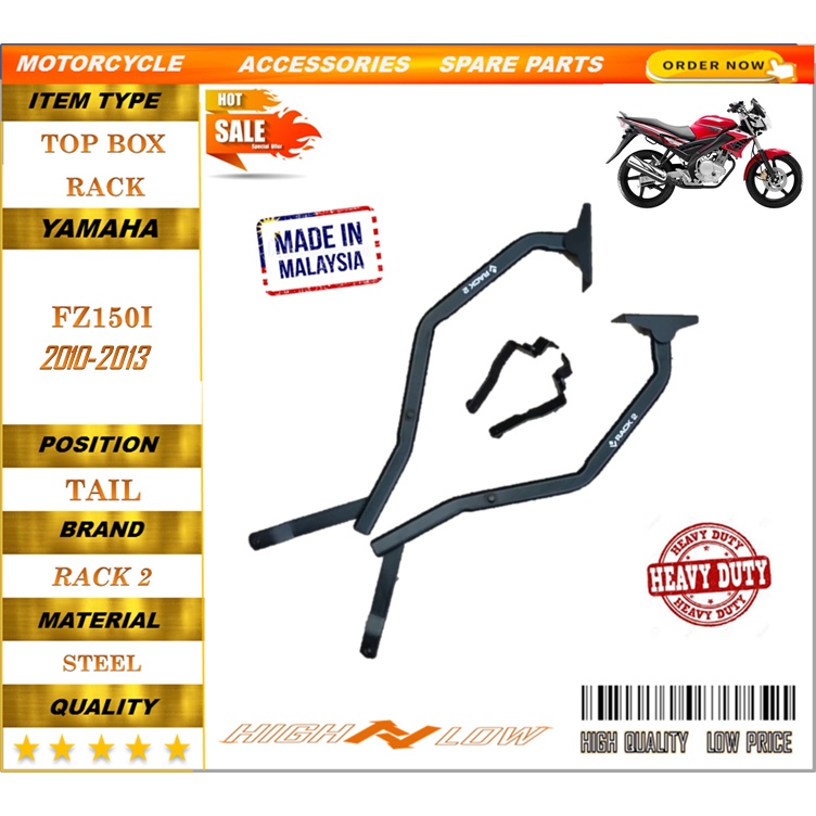 YAMAHA FZ150 I V1-V4 TOP BOX J RACK MONORACK HEAVY DUTY | Shopee Malaysia