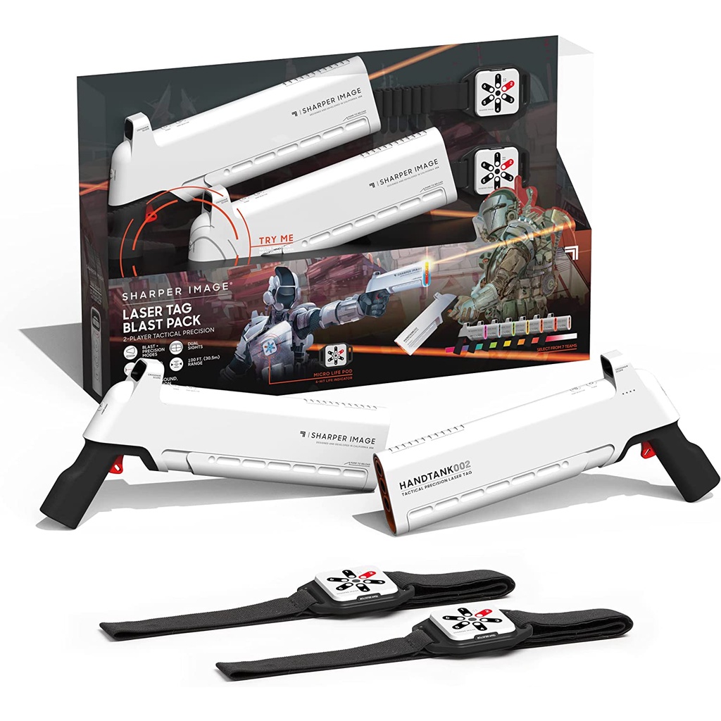 Sharper Image 2-Player Laser Tag Handtank Blast Pack Includes 2 Life ...
